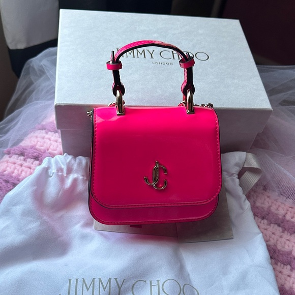 Jimmy Choo | Bags | Jimmy Choo Neon Pink Mini Bag | Poshmark